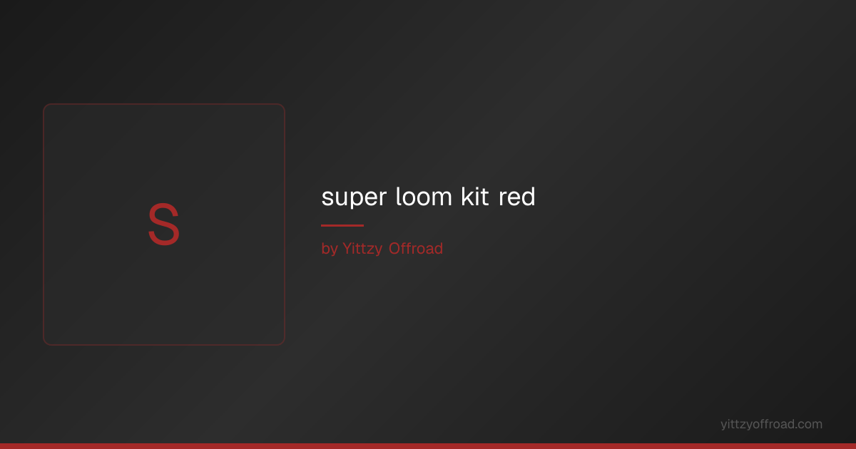 Wire Loom Kit Super Red - $36.99 | Yittzy